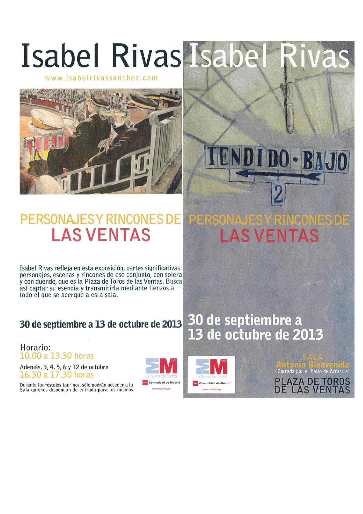 Exposición pintura Isabel Rivas en Plaza de Toros de Las Ventas – Los ...