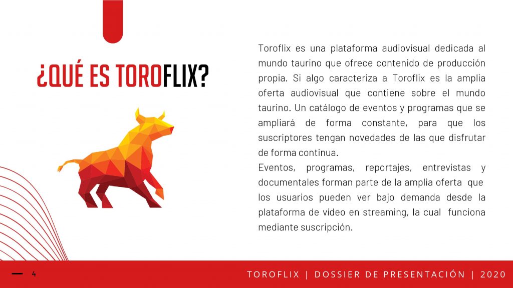 Dossier de presentación Toroflix – Para + info haz clic👆 🇪🇸 – Los ...