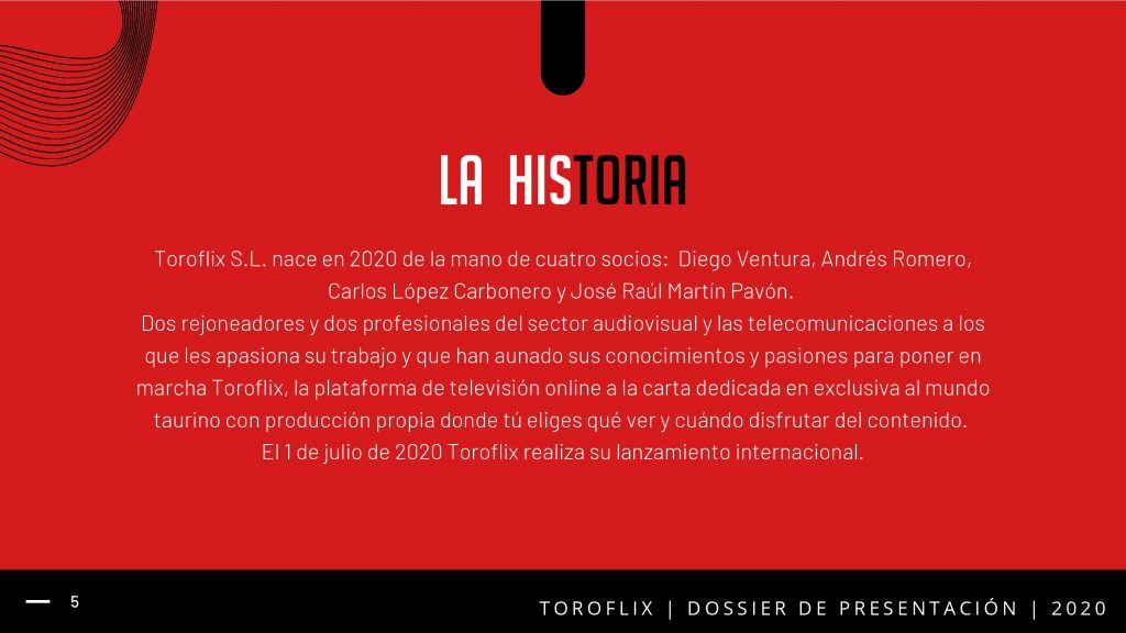 Dossier de presentación Toroflix – Para + info haz clic👆 🇪🇸 – Los ...