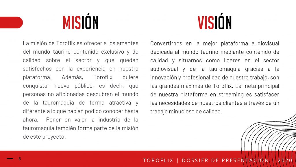 Dossier de presentación Toroflix – Para + info haz clic👆 🇪🇸 – Los ...