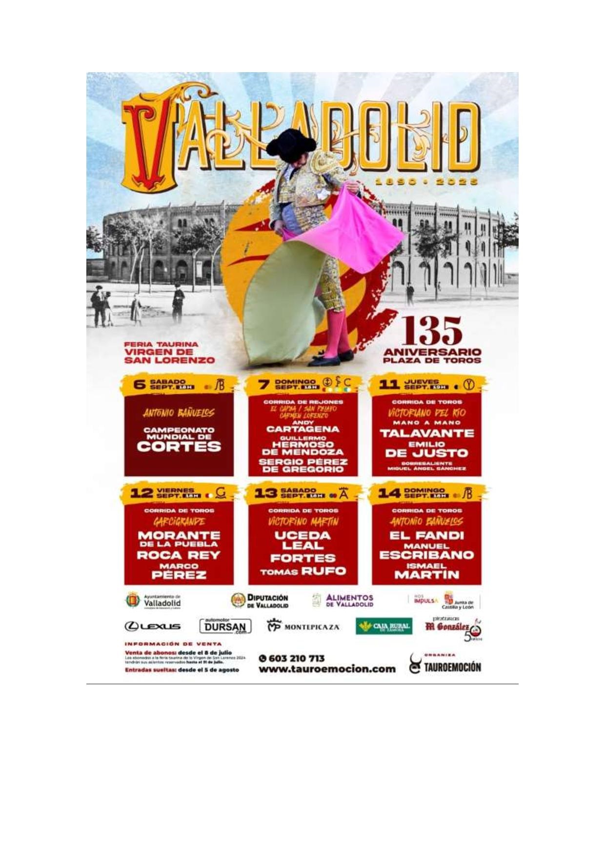 Valladolid 2025 – Para + info haz clic👆 🇪🇸 – Los Sabios del Toreo